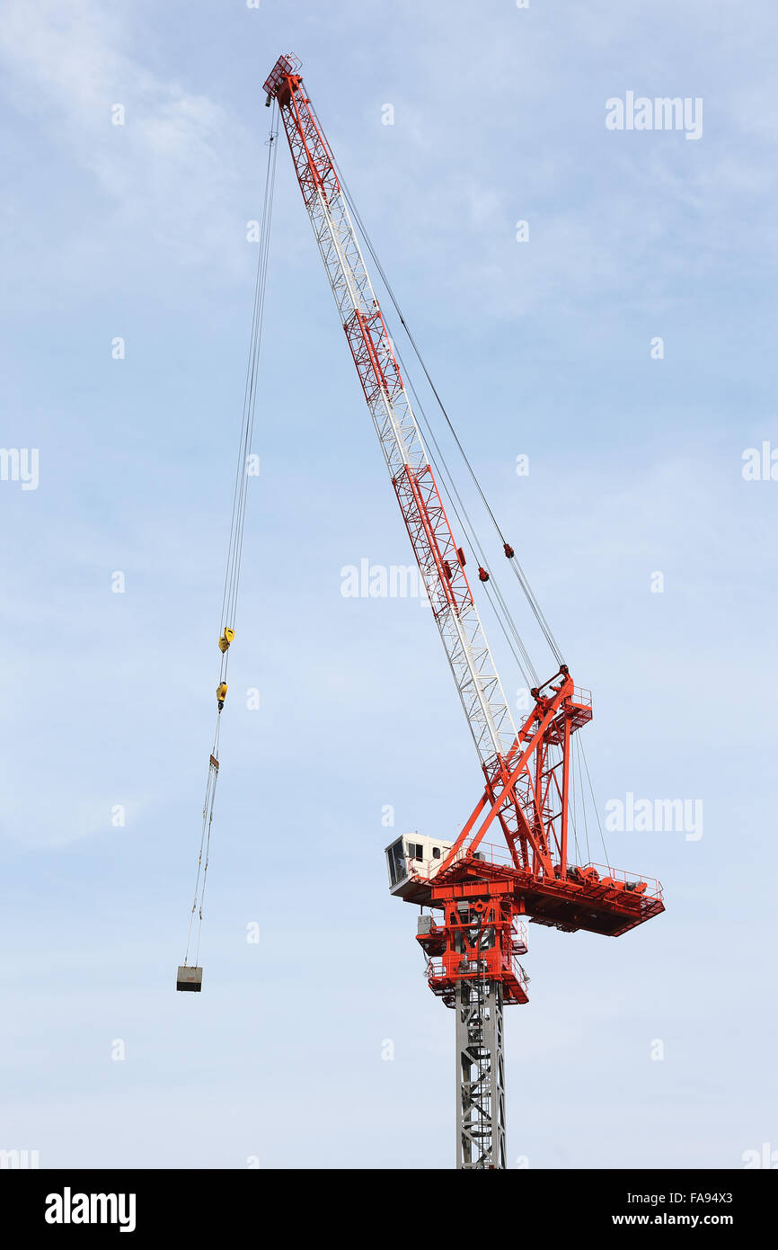 Crane at a construction site Stock Photo - Alamy