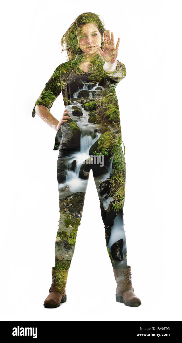 Double exposure people movement hi-res stock photography and images - Alamy