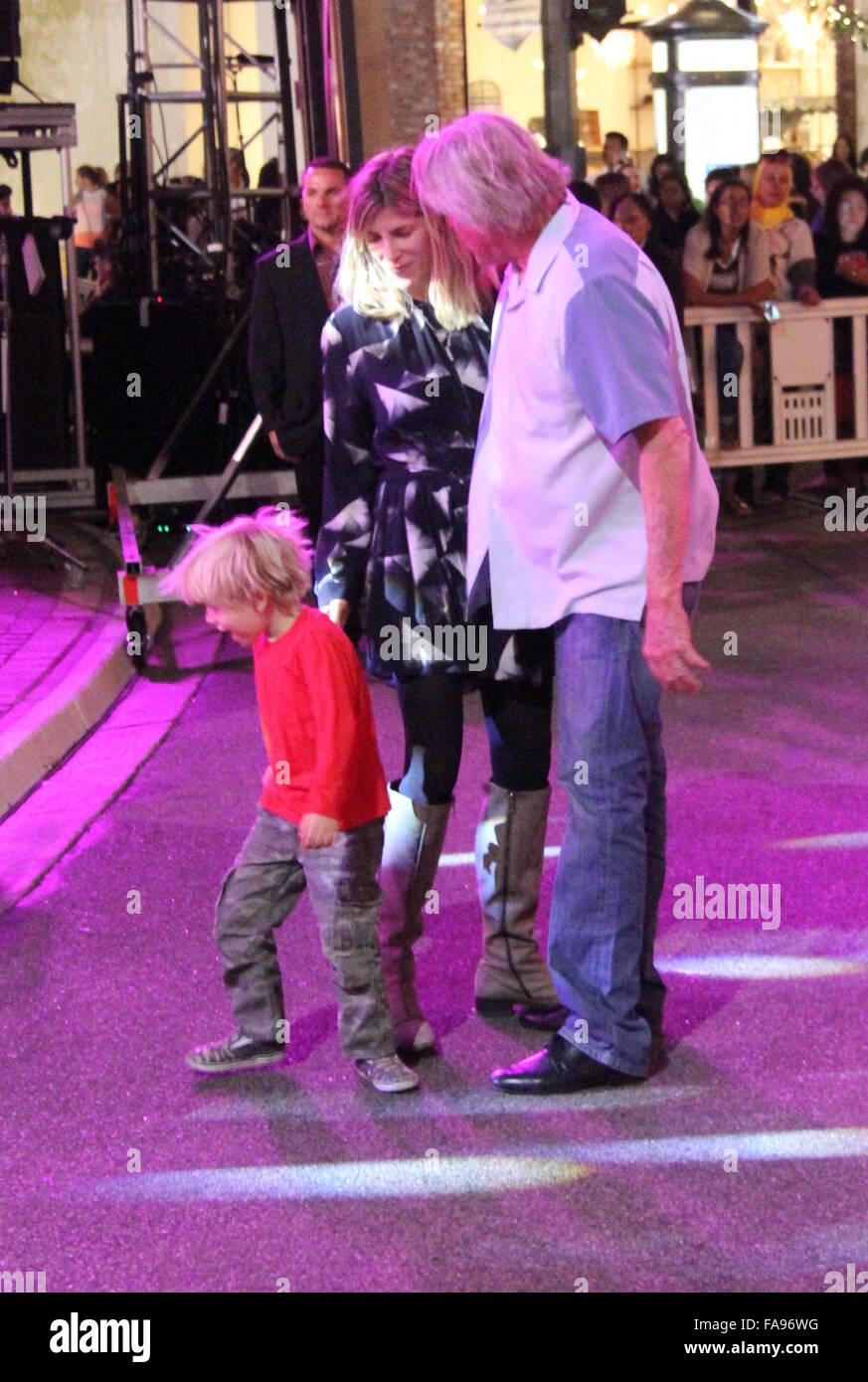 Gary Busey dances with his girlfriend Steffanie Sampson at The Grove ...