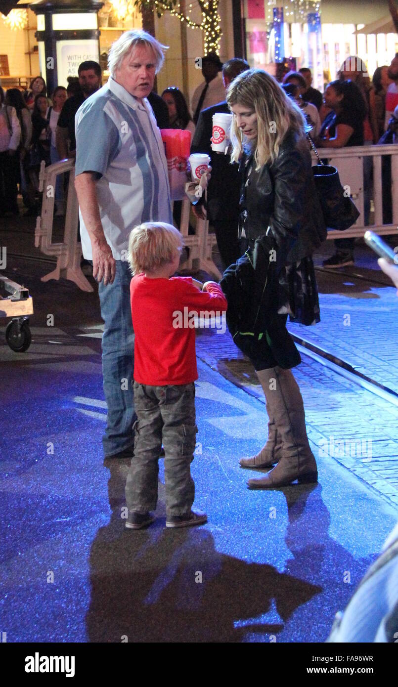 Gary Busey dances with his girlfriend Steffanie Sampson at The Grove ...