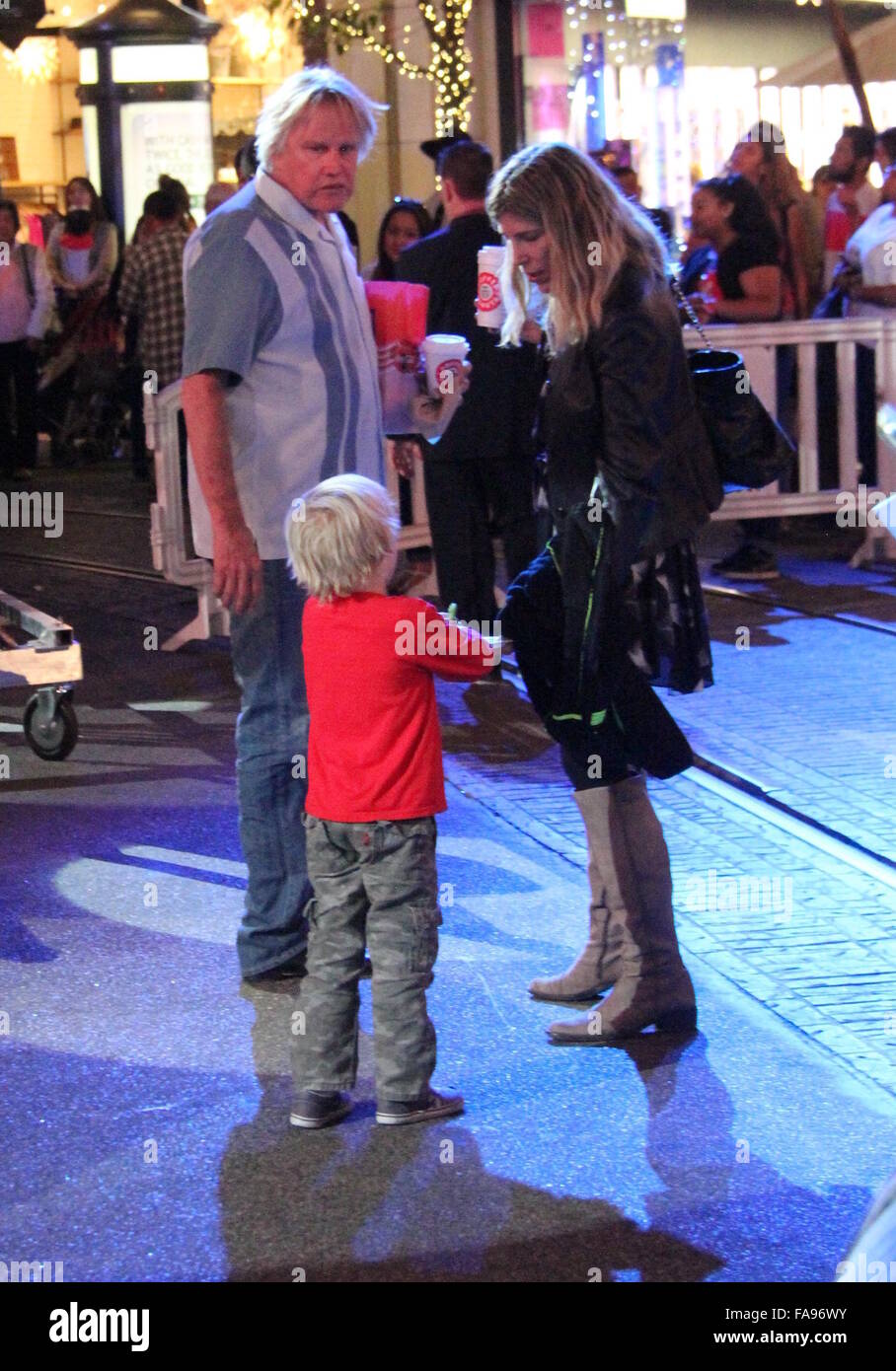 Gary Busey dances with his girlfriend Steffanie Sampson at The Grove ...