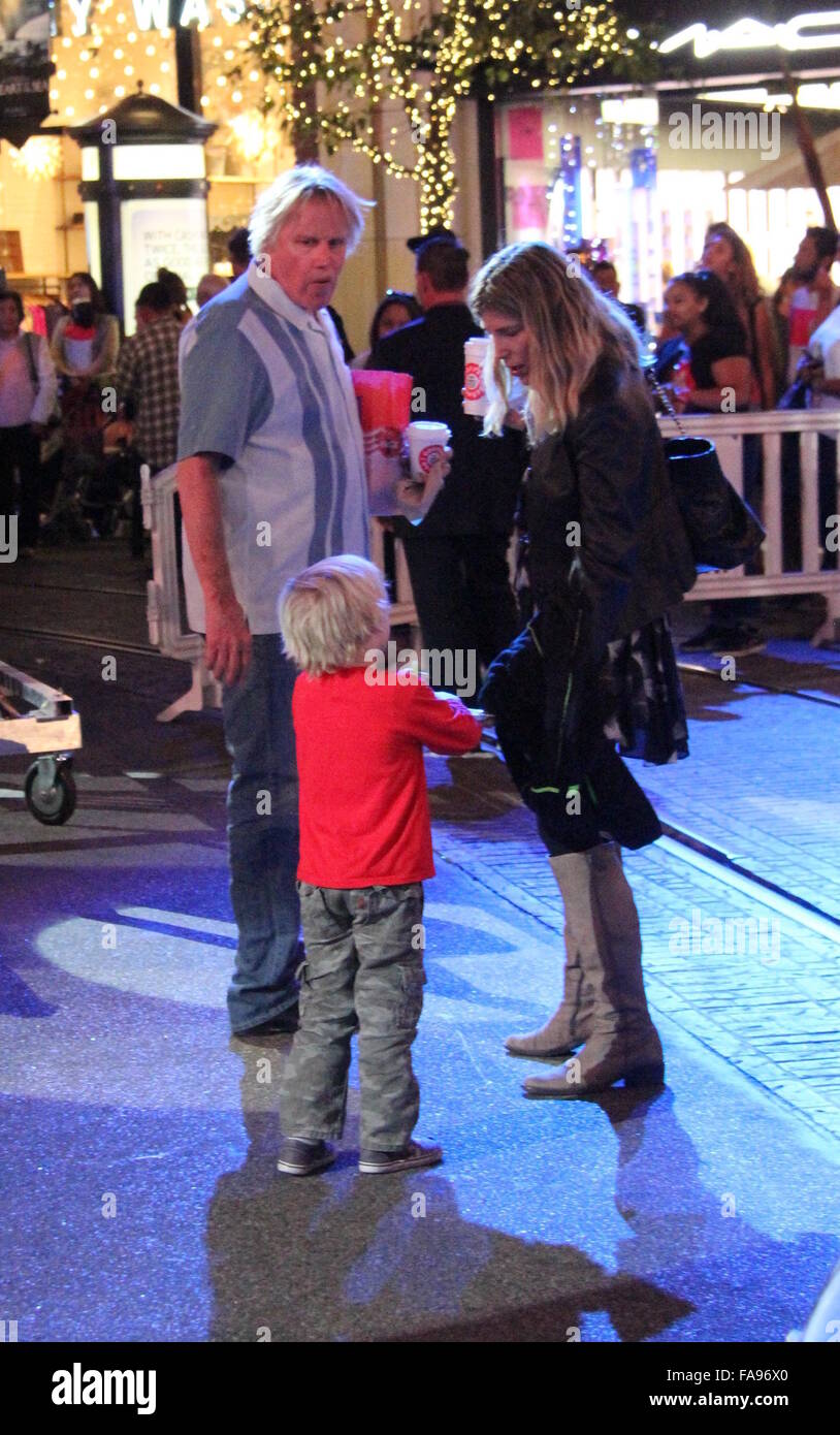 Gary Busey dances with his girlfriend Steffanie Sampson at The Grove ...