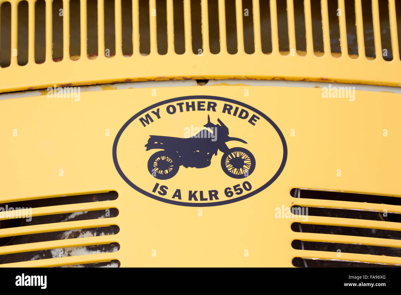 Kawasaki KLR 650 Sign Stock Photo - Alamy