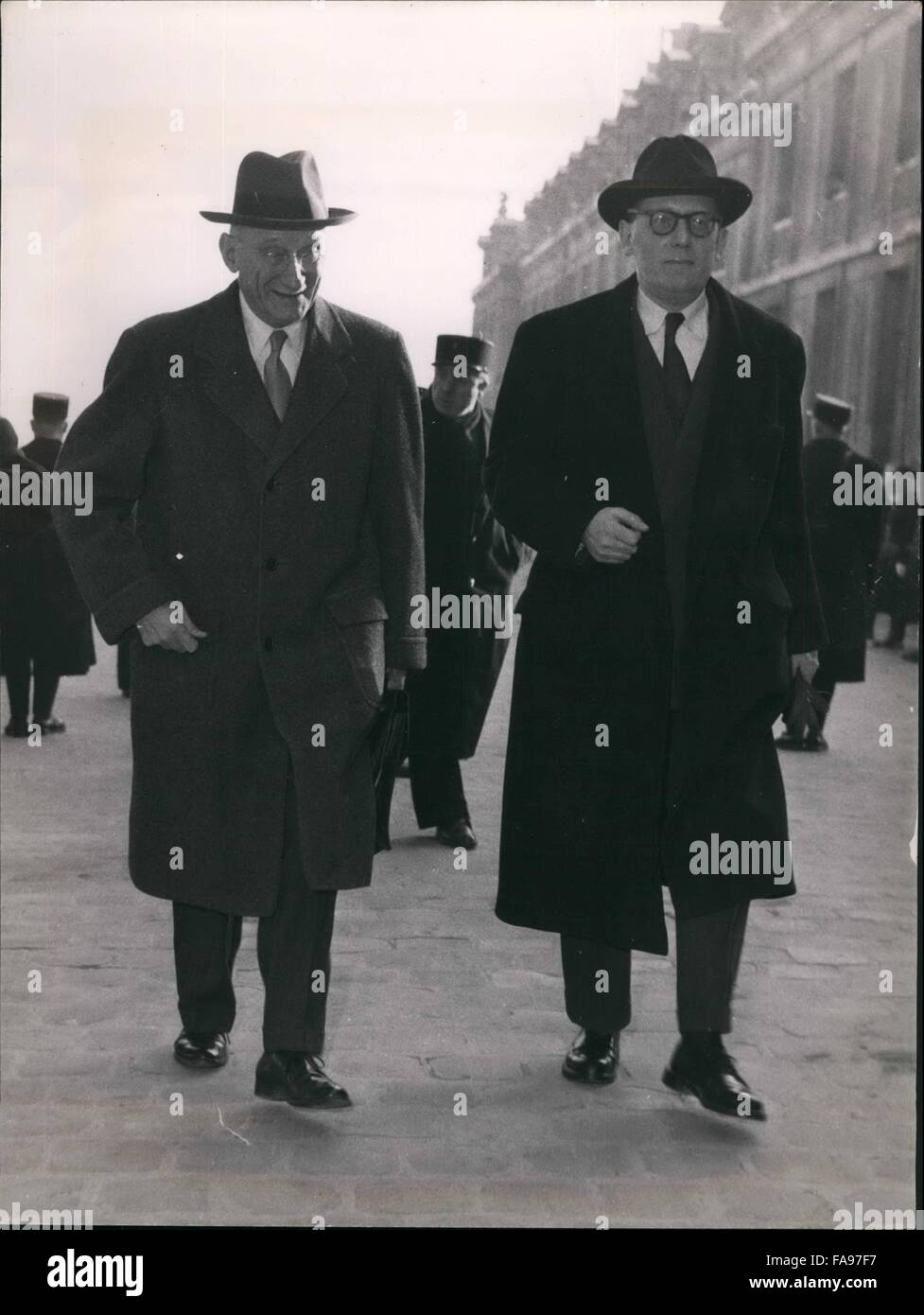 1954 - Election of French President at Versailles; M. Robert Schumann ...