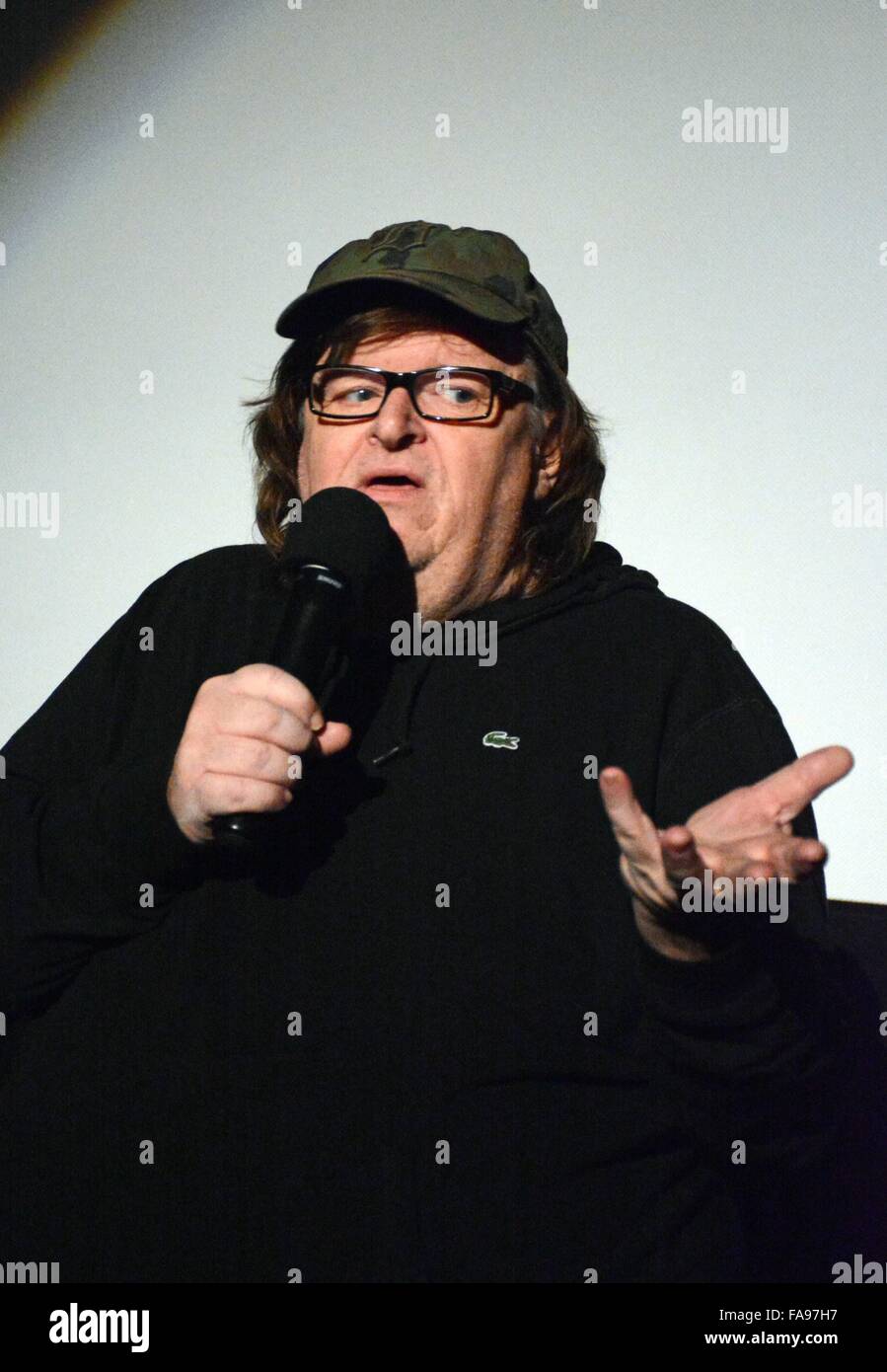 New York, NY, USA. 23rd Dec, 2015. Michael Moore at arrivals for WHERE ...