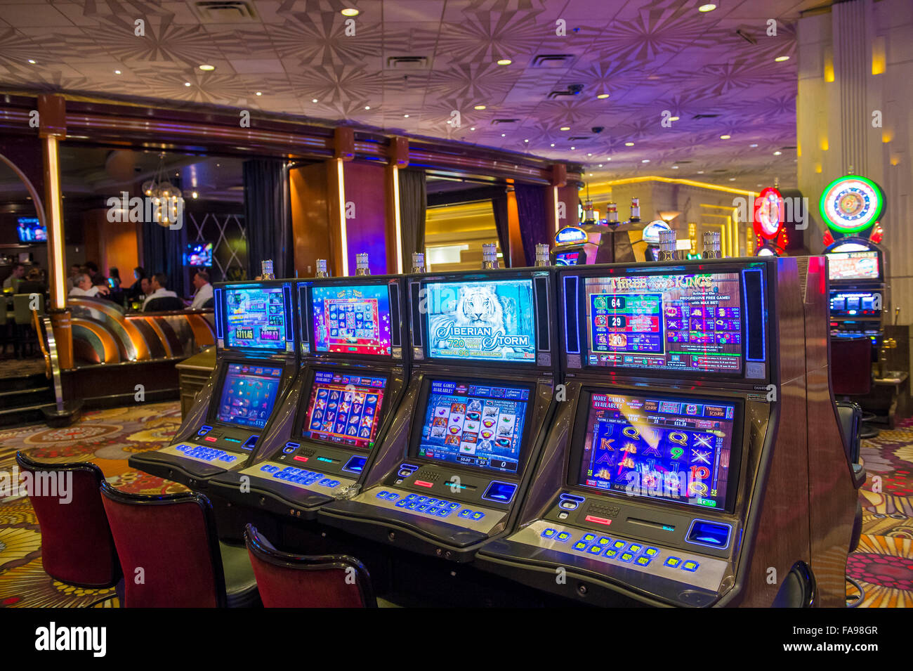 The interior of MGM hotel and casino in Las Vegas Stock Photo - Alamy