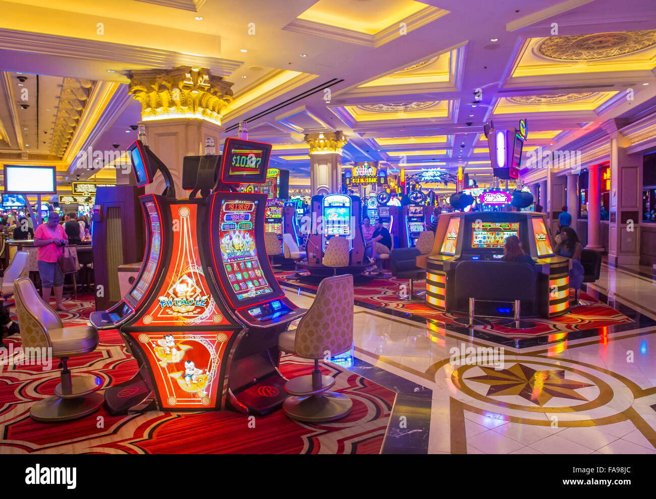The interior of the Venetian hotel & Casino in Las Vegas Stock Photo ...
