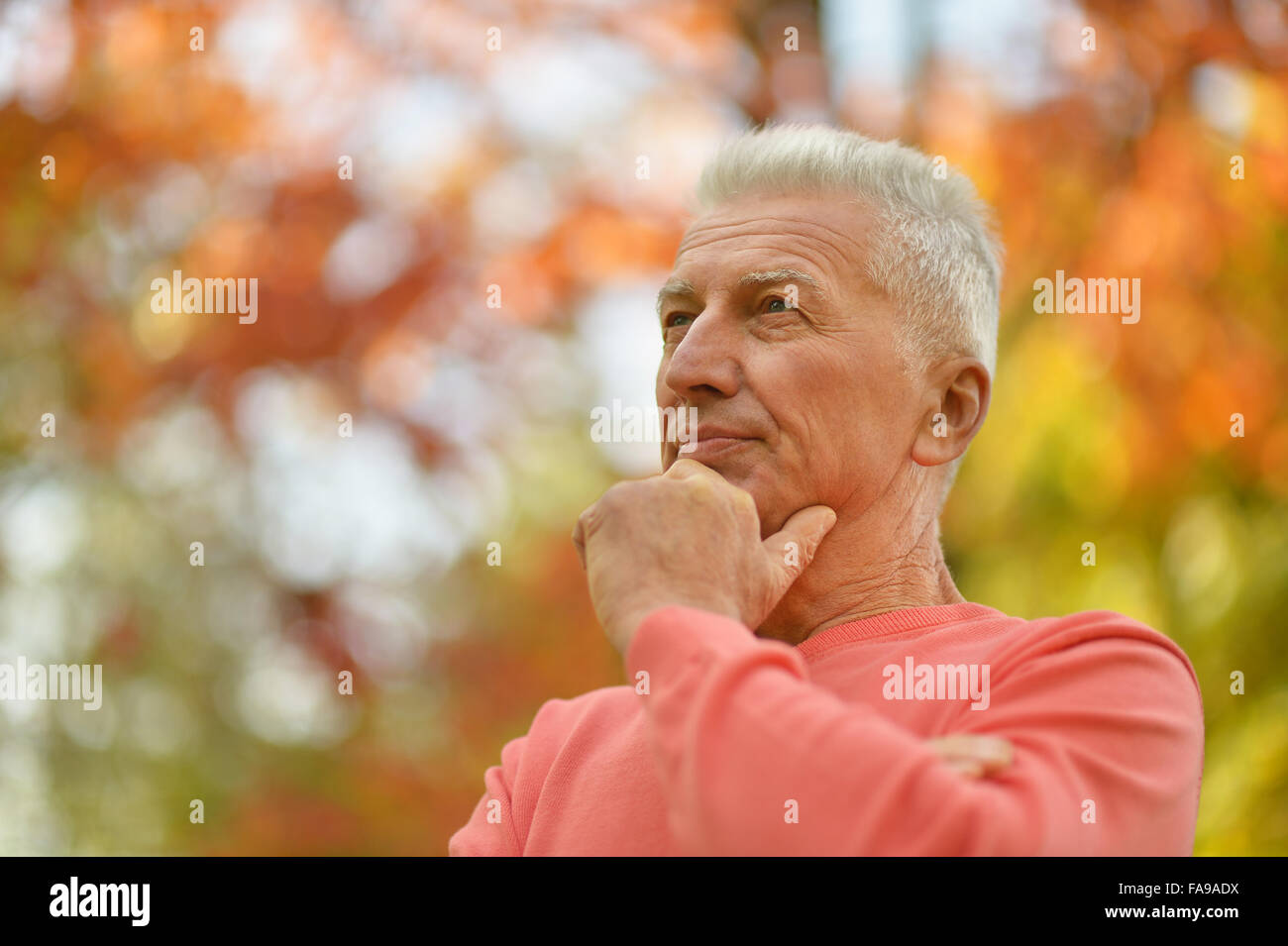 Sad senior man Stock Photo - Alamy