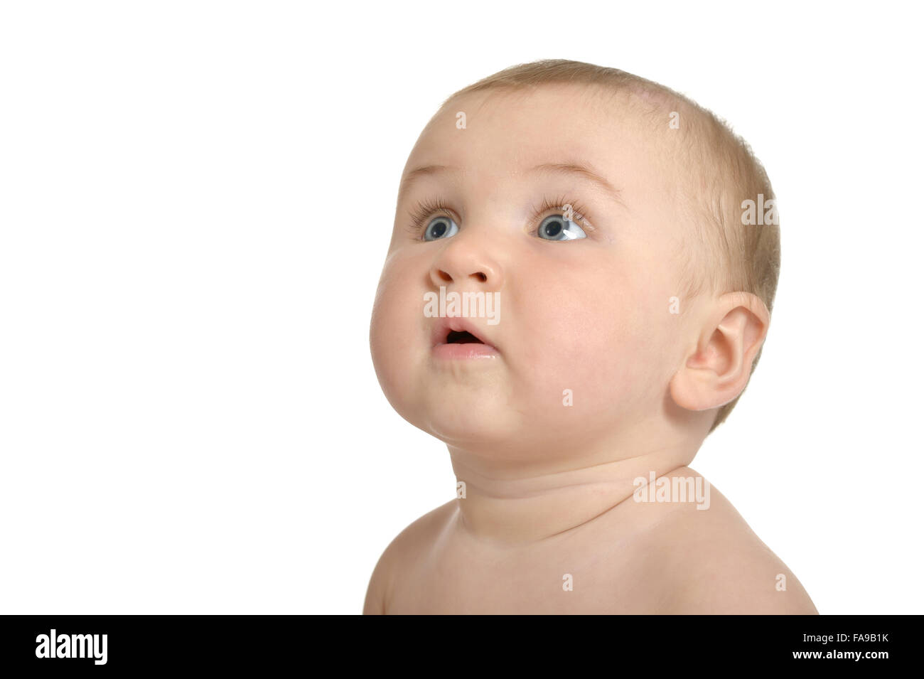 Surprised cute baby Stock Photo - Alamy