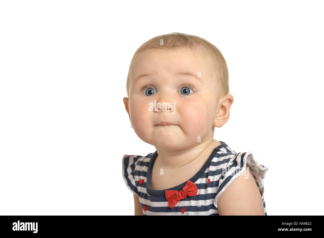 Surprised cute baby Stock Photo - Alamy