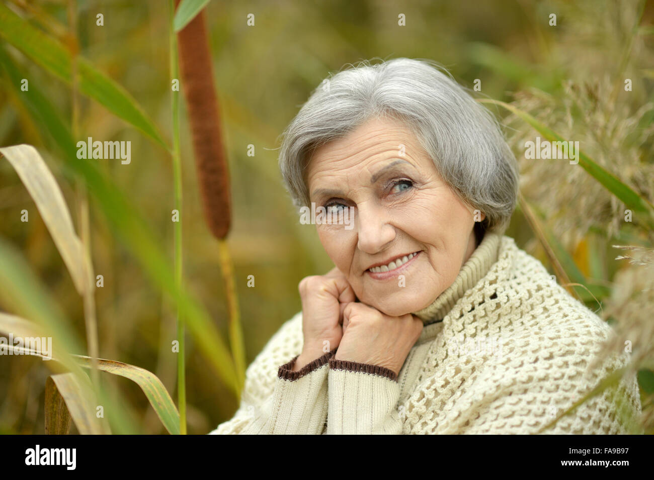 Nice Senior woman Stock Photo - Alamy