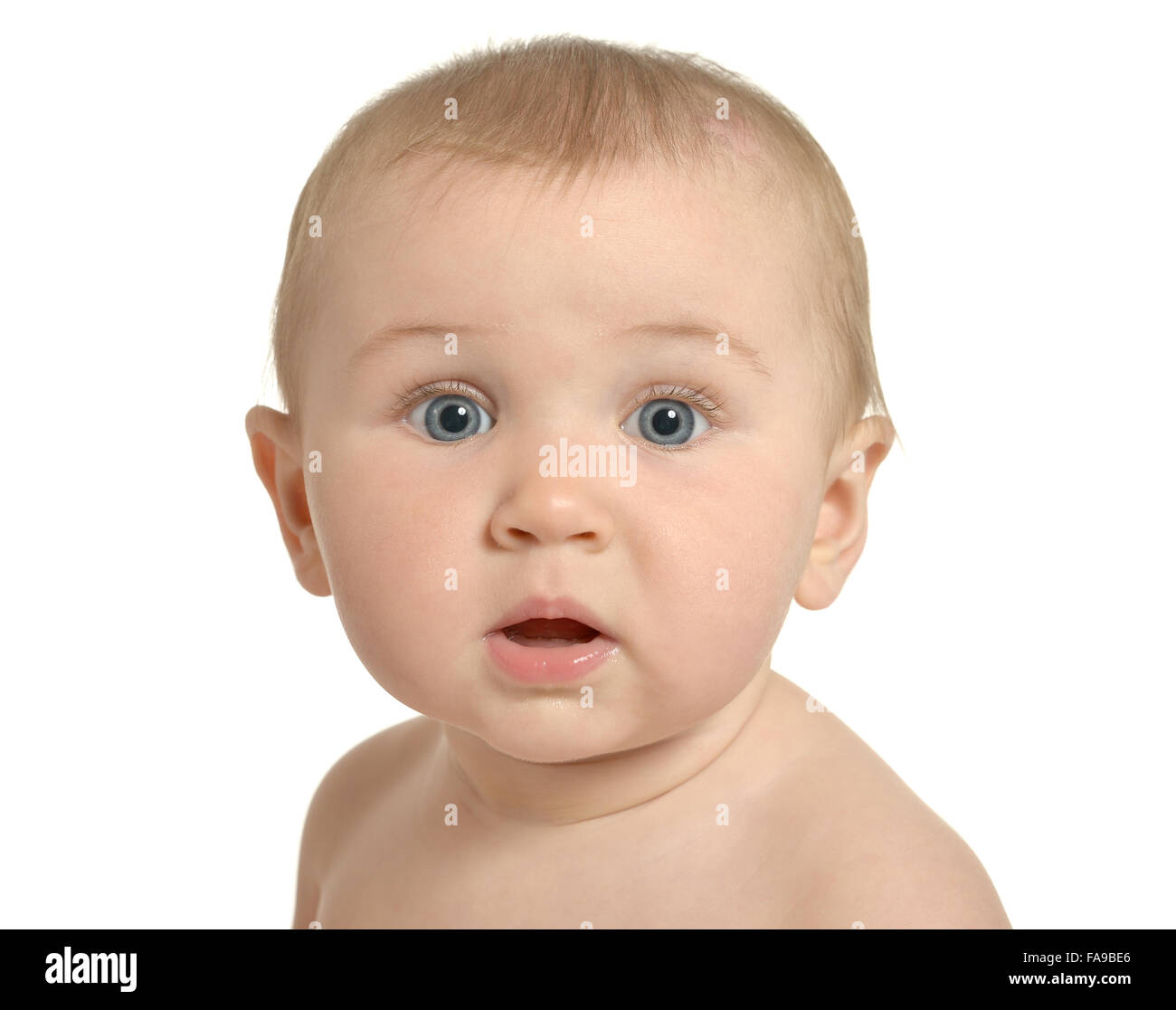 Surprised cute baby Stock Photo - Alamy