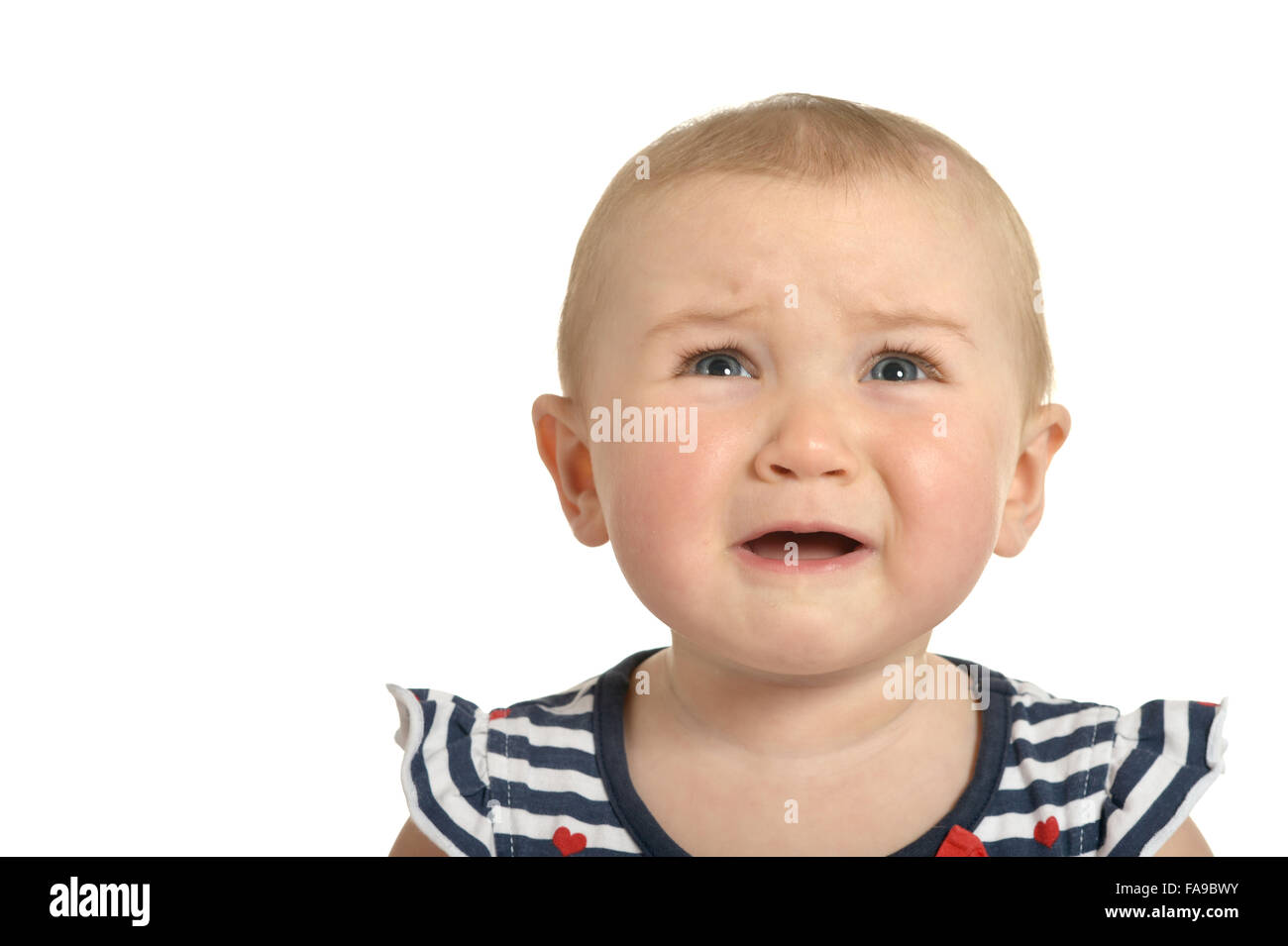 Beautiful cute crying baby Stock Photo - Alamy