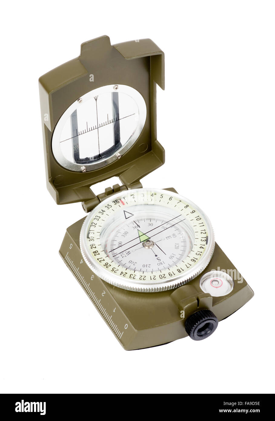 Antique brass compass on map hi-res stock photography and images - Alamy