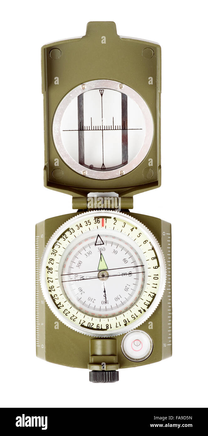Vintage compass on white Stock Photo - Alamy