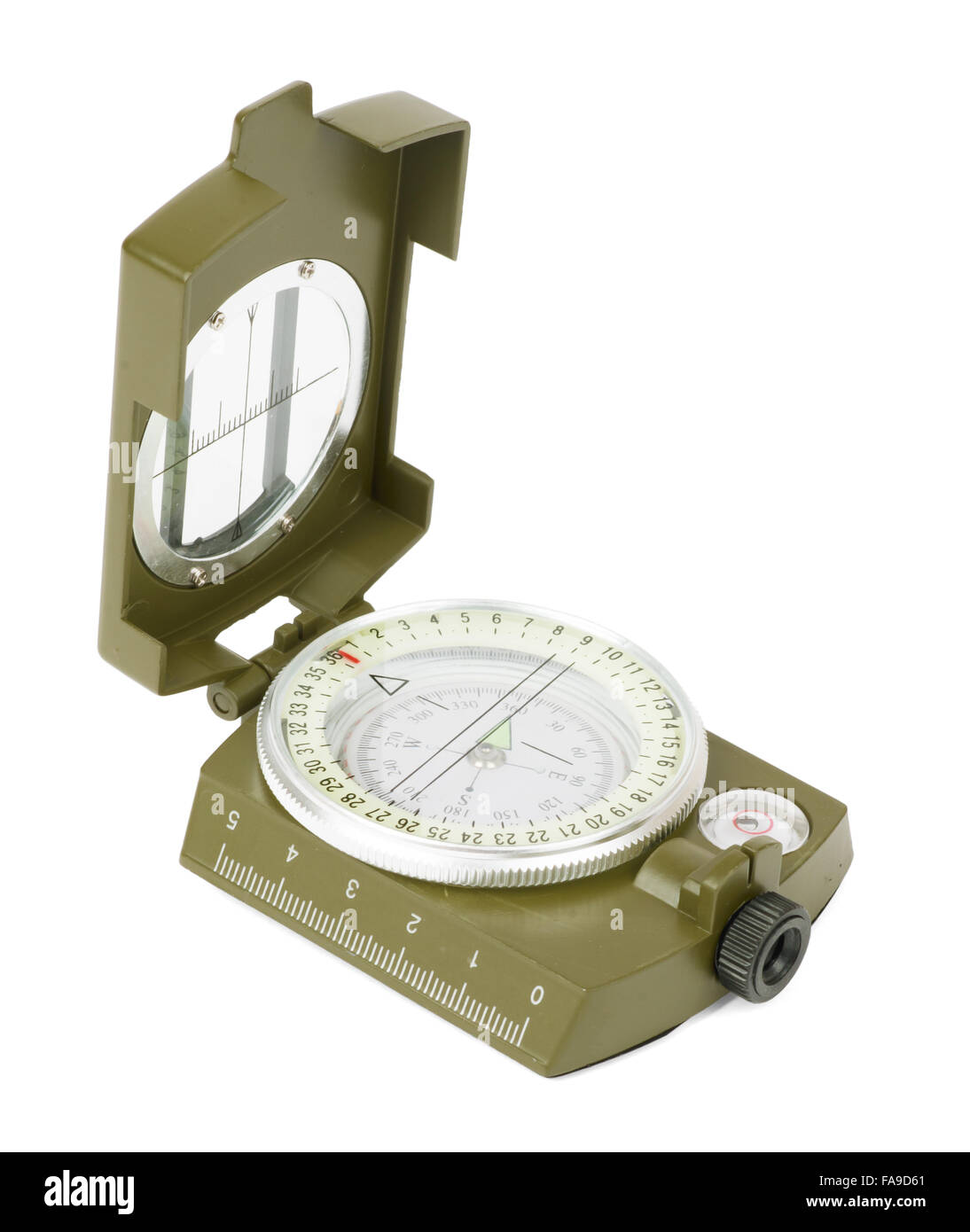 Antique brass compass on map hi-res stock photography and images - Alamy