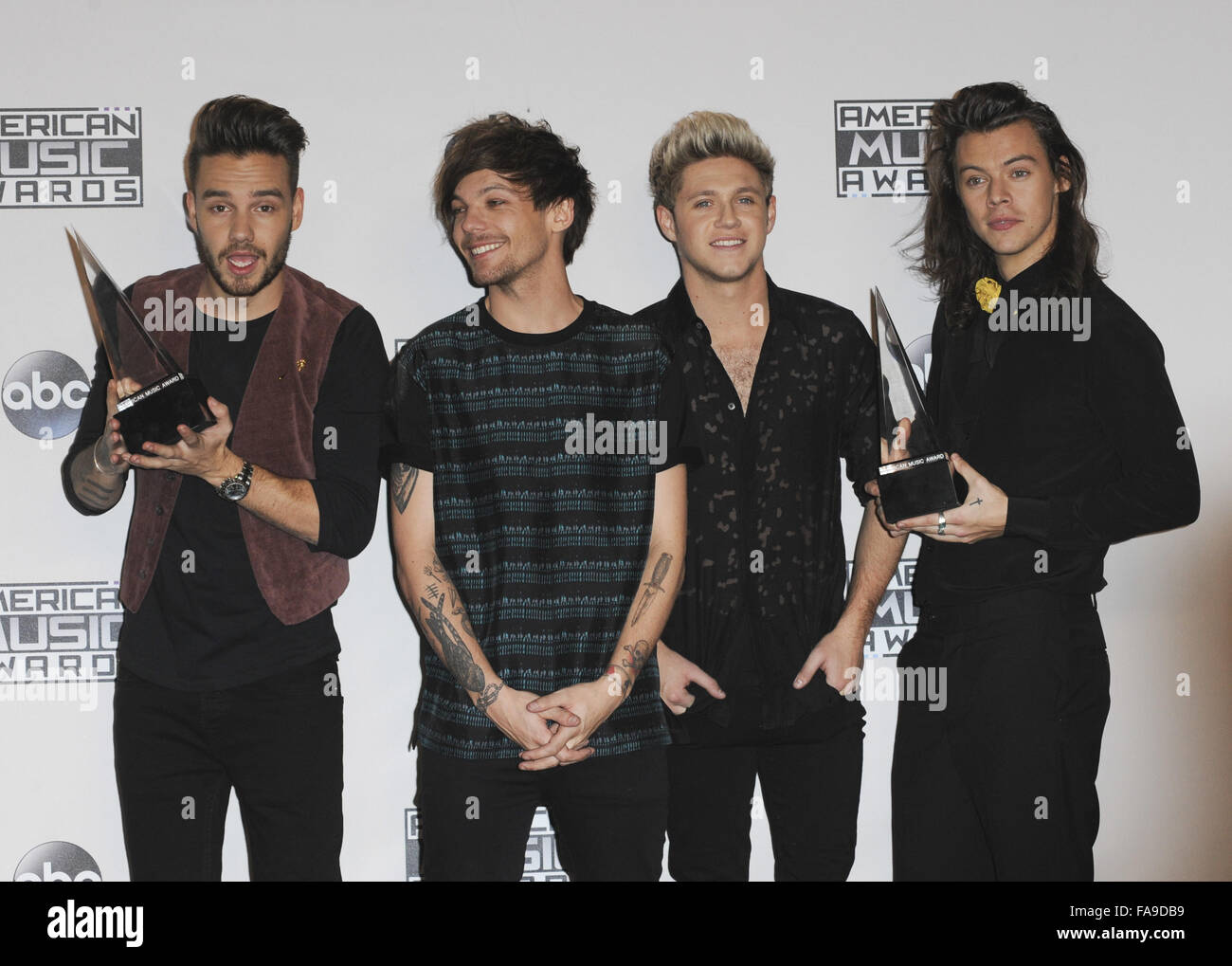 The 2015 American Music Awards Pressroom Featuring: One Direction Where ...