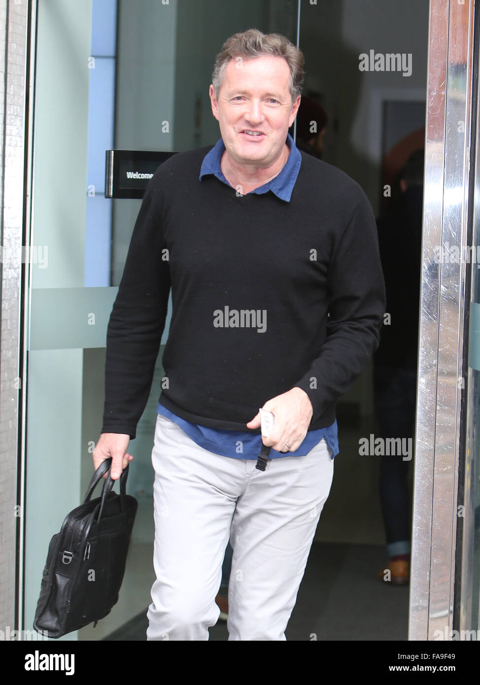 Piers Morgan outside ITV Studios Featuring: Piers Morgan Where: London ...