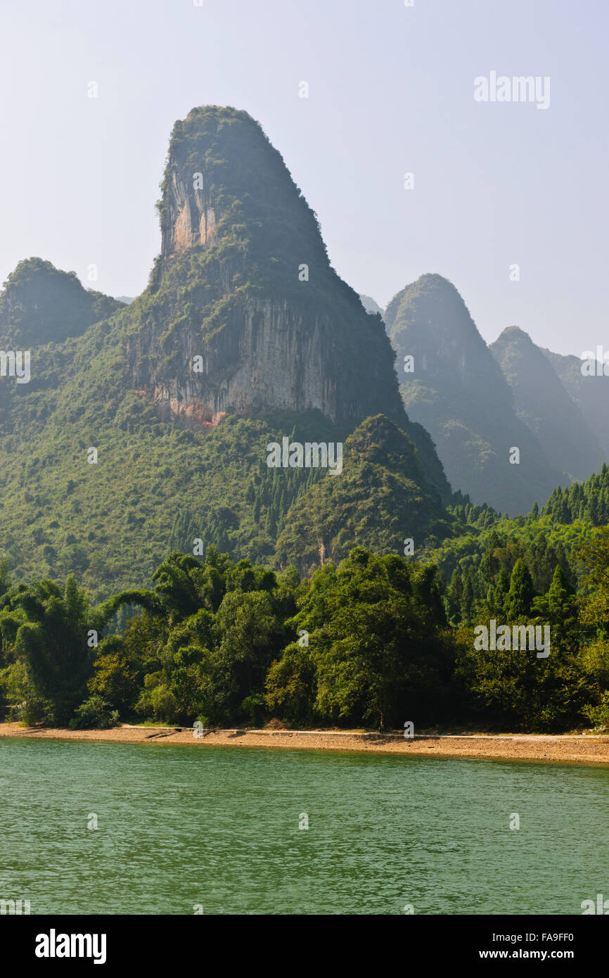 Li River,Karst Mountain Peaks,River Boats,Green 980 foot peaks,Guilin ...
