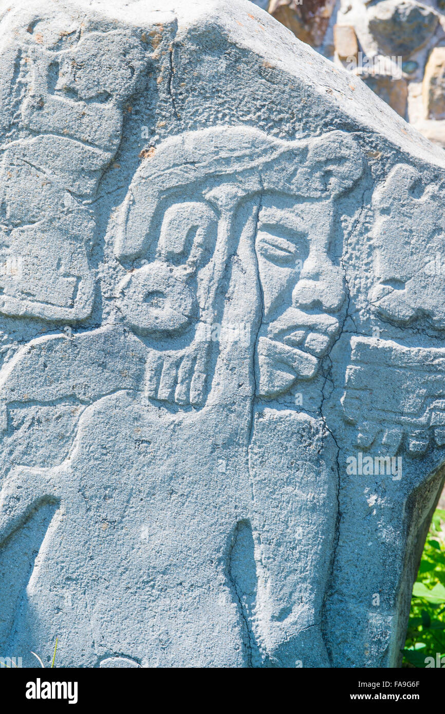 The ruins of the Zapotec city of Monte Alban in Oaxaca, Mexico Stock ...