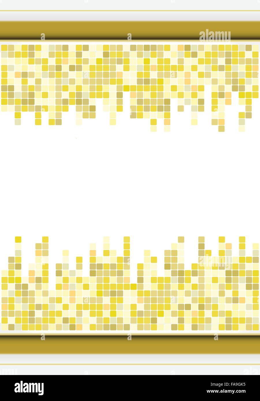 abstract golden color mosaic background with space for text Stock ...