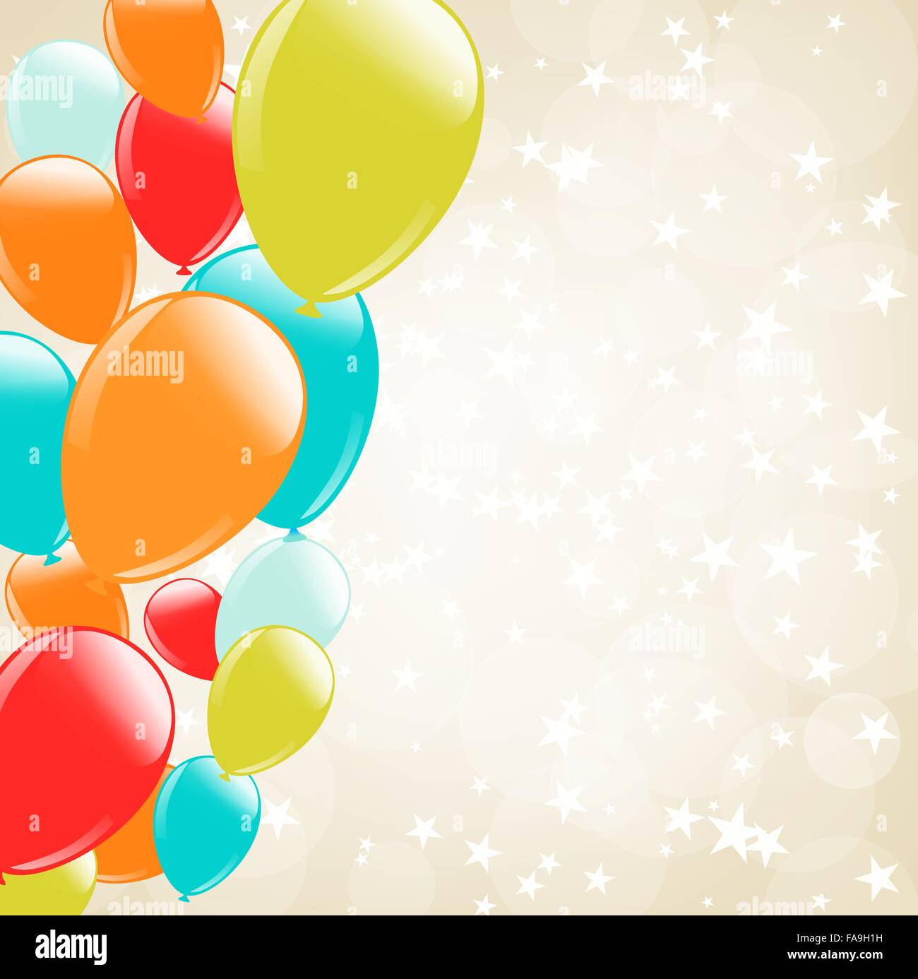 soft background with stars and balloons Stock Vector Image & Art - Alamy