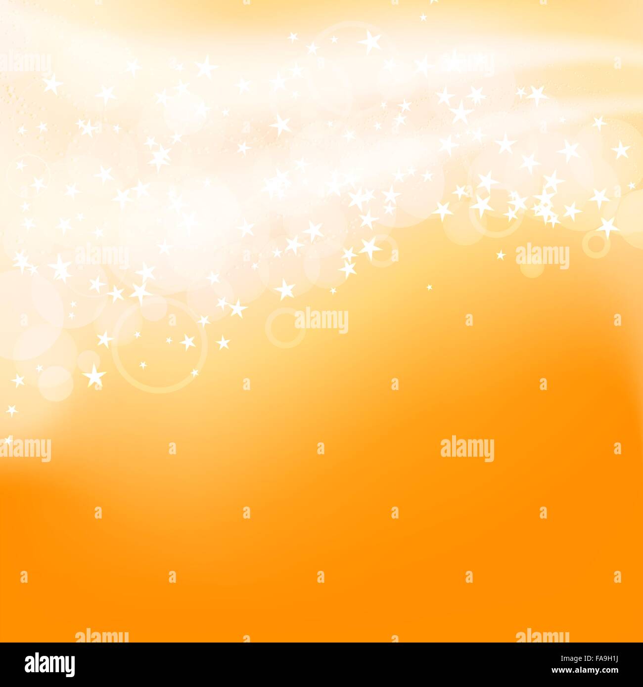 abstract orange background with flying stars Stock Vector Image & Art ...