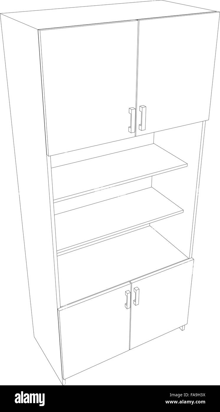 Vector file cabinet documents Cut Out Stock Images & Pictures - Alamy