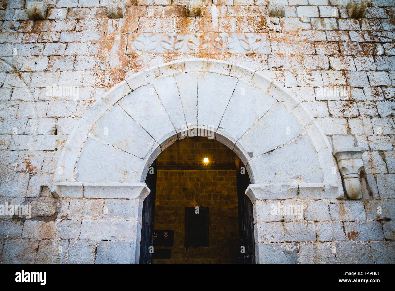 old Spanish fortress castle made of stone Stock Photo - Alamy