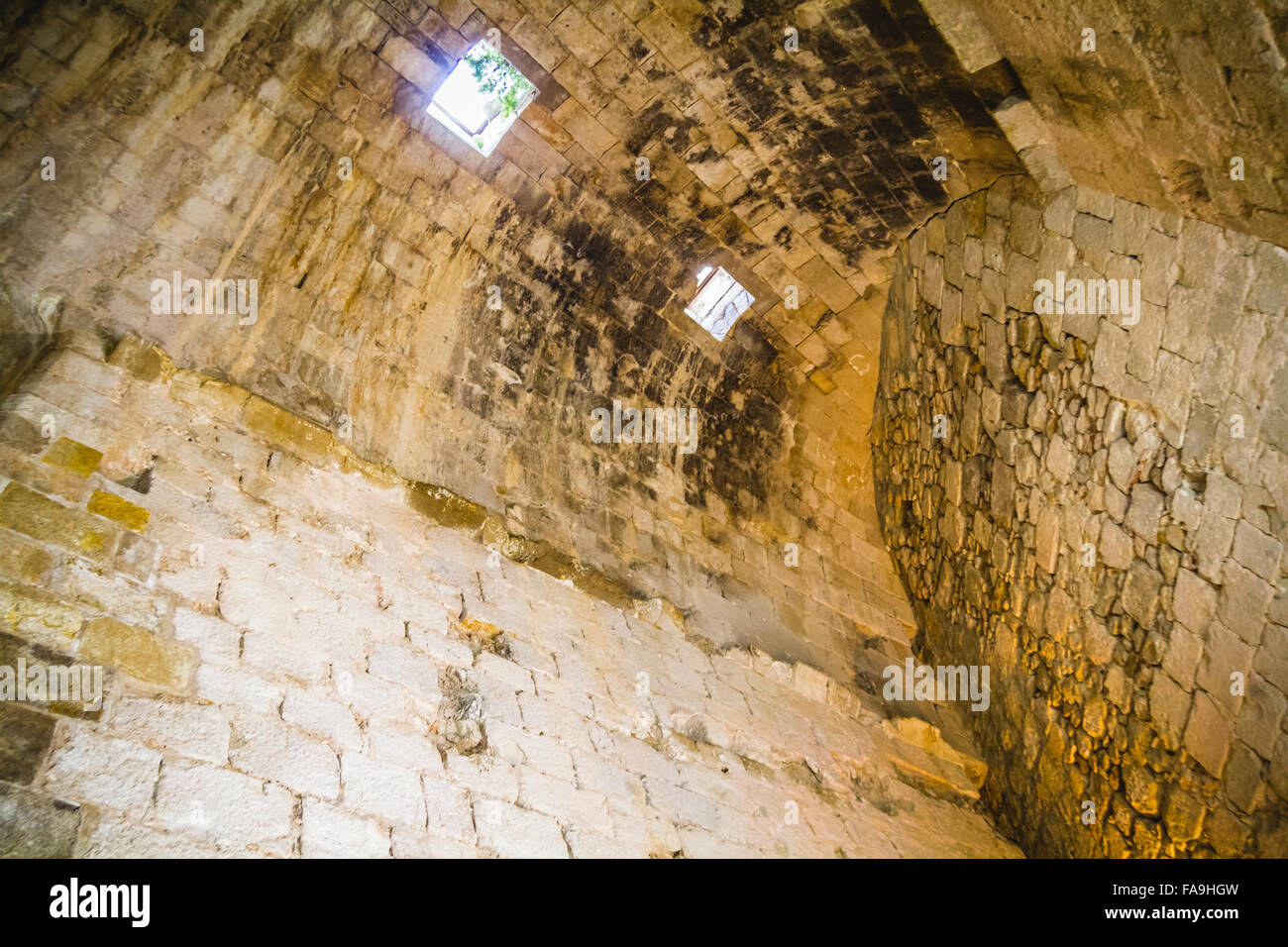 old Spanish fortress castle made of stone Stock Photo - Alamy
