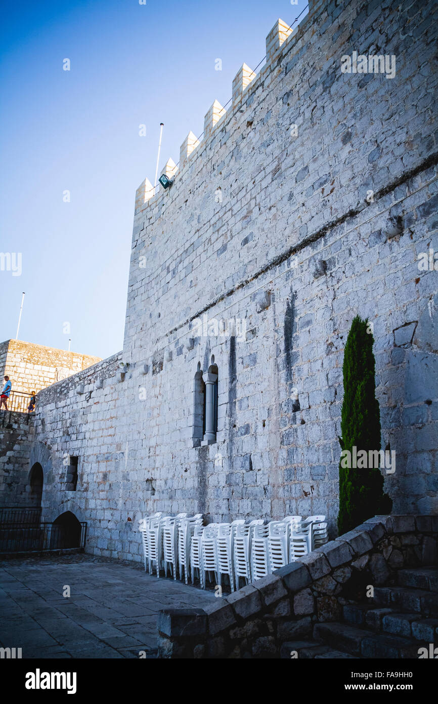 old Spanish fortress castle made of stone Stock Photo - Alamy