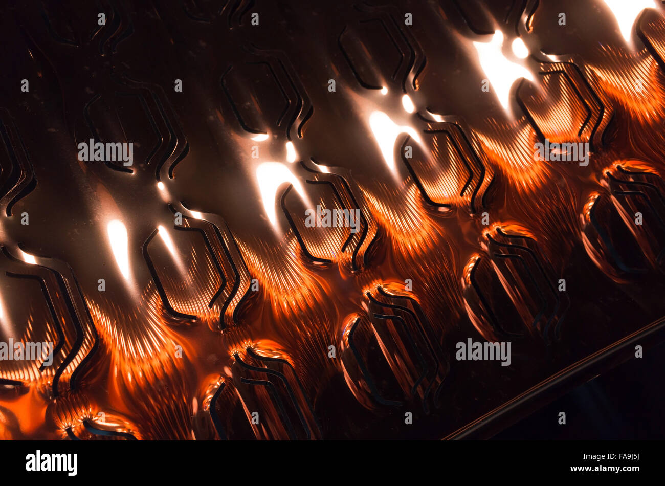 Abstract shining red metal pattern, industrial photo background Stock ...