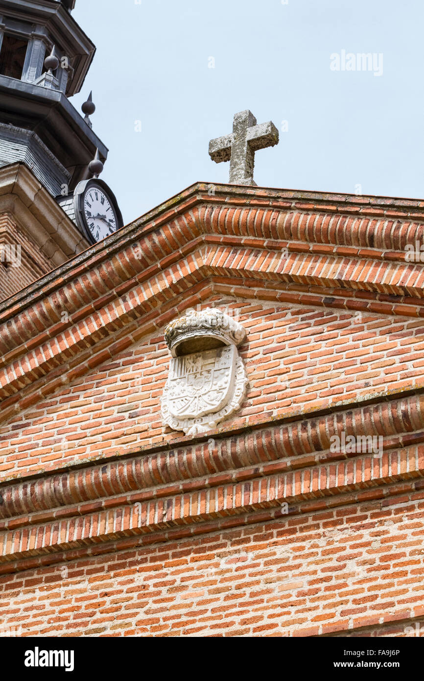 clock and bell tower in a medieval Spanish city Stock Photo - Alamy