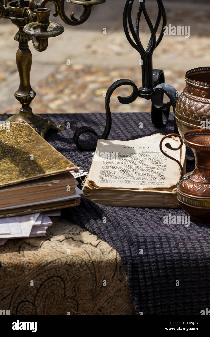 Handmade, medieval crafts fair, tradition and culture in Spain Stock ...