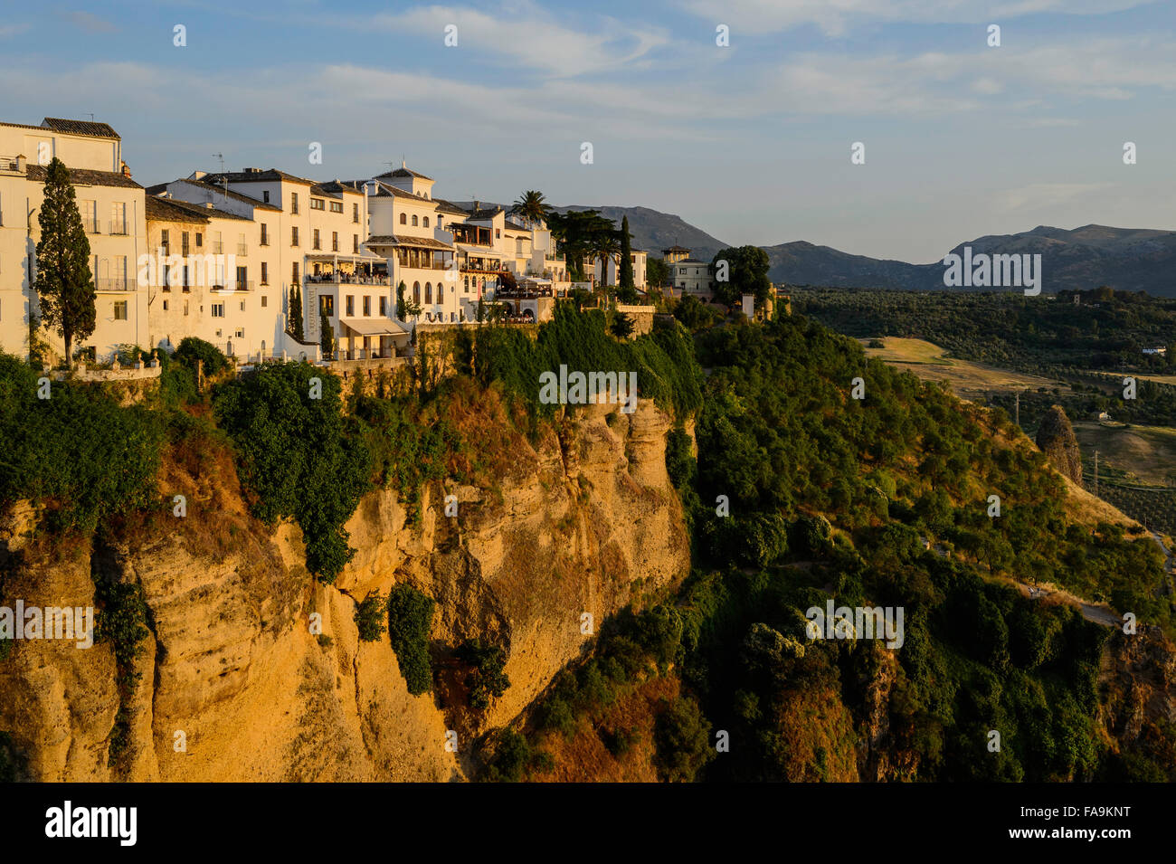 Village on cliff malaga spain hi-res stock photography and images - Alamy