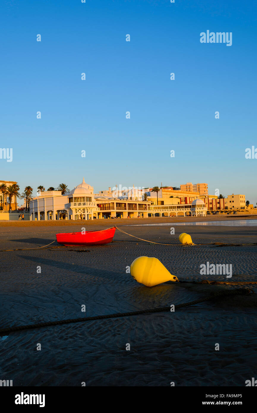 La Caleta beach in Cadiz Stock Photo - Alamy