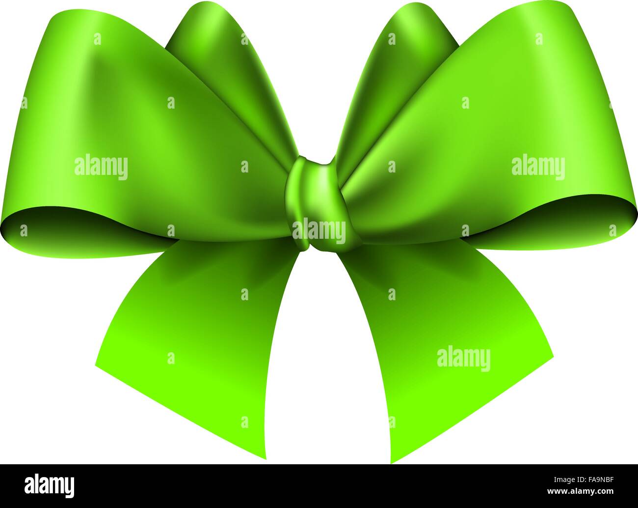 Big green bow Stock Vector Image & Art - Alamy
