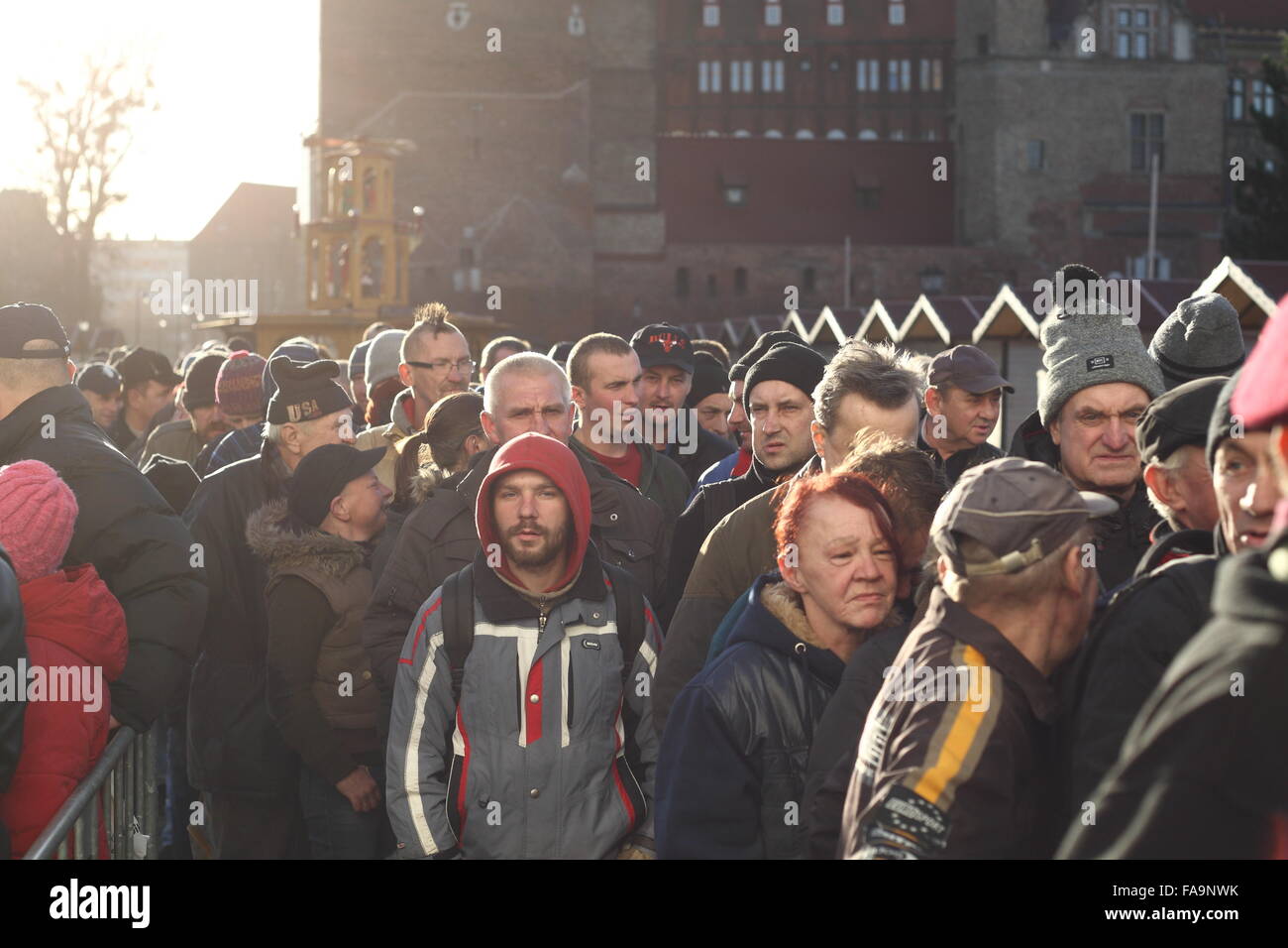 Gdansk, poland 24th, Dec. 2015 Guests attend Christmas Eve Dinner for ...