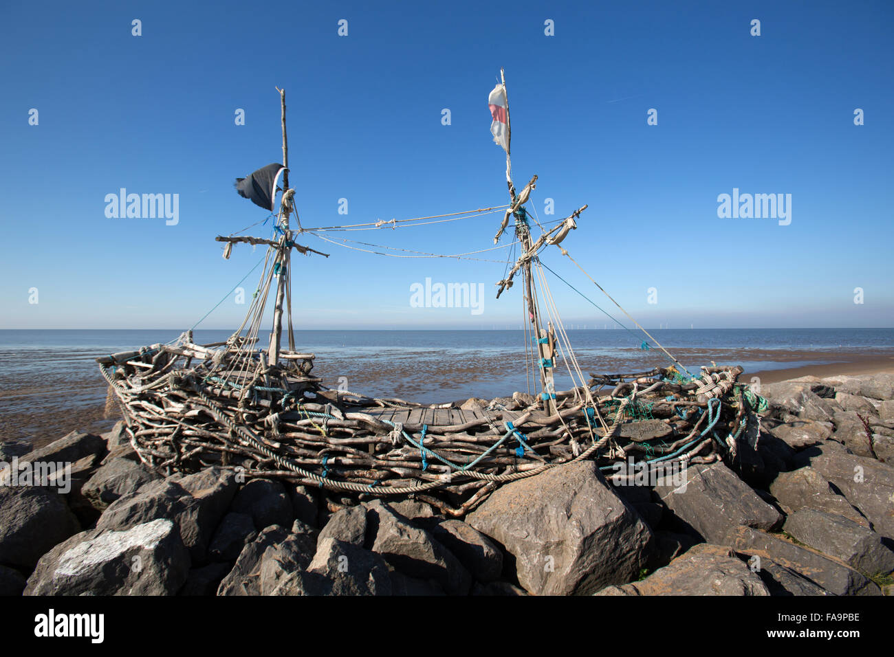 Wirral Peninsula, England. Picturesque view of the Grace Darling pirate ...