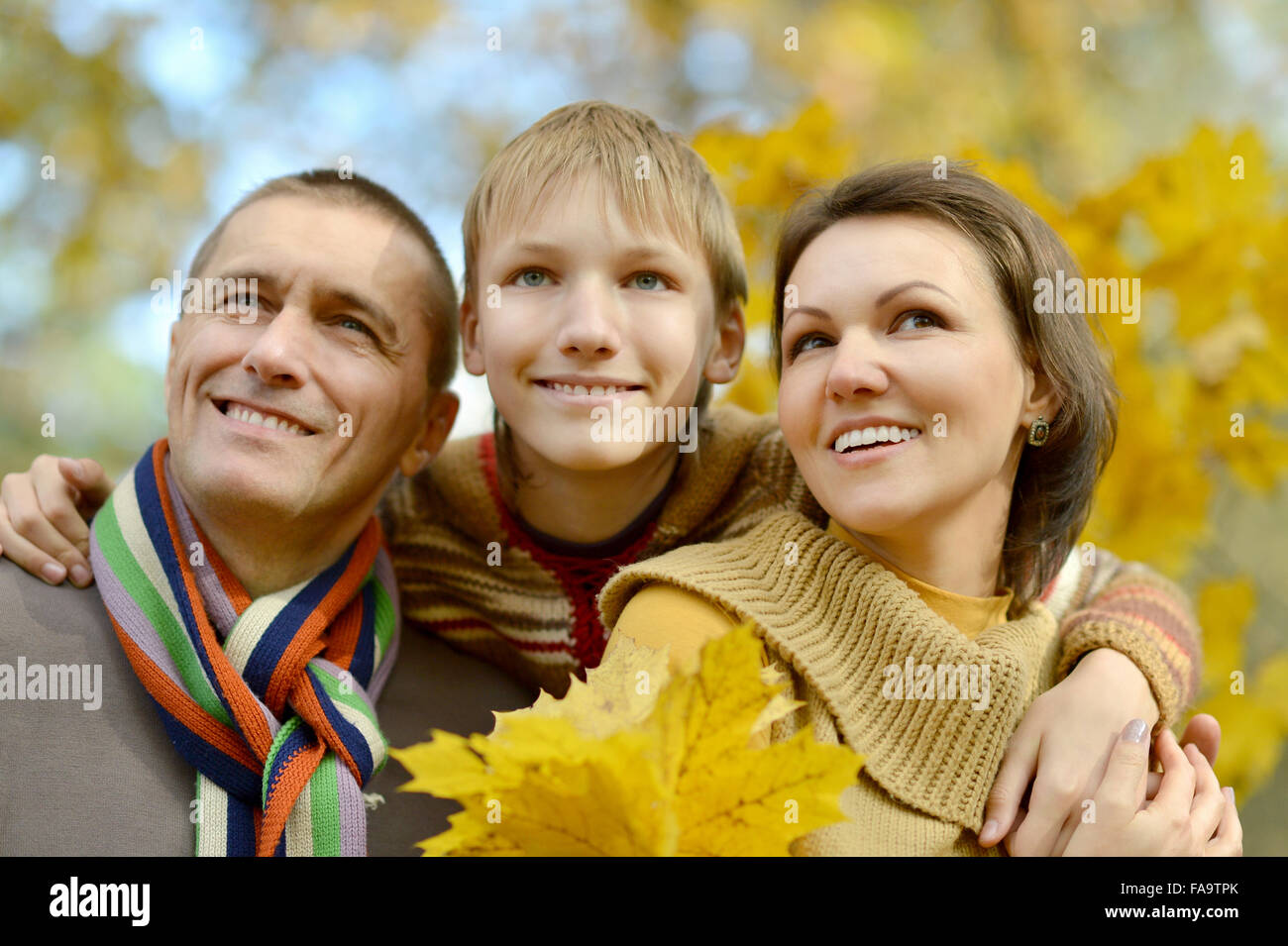 Nice happy family Stock Photo - Alamy