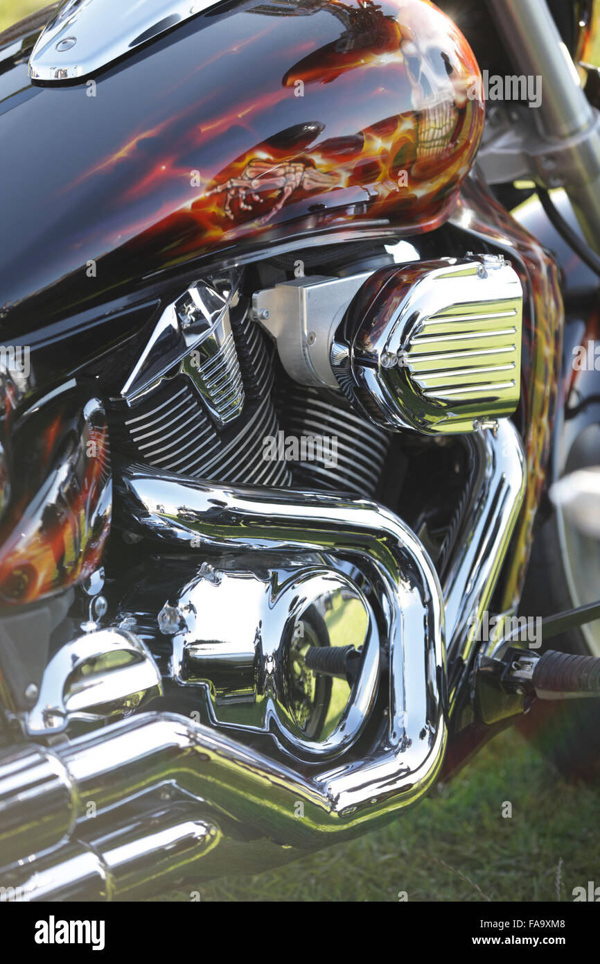 Custom Motorcycle Paint Skulls