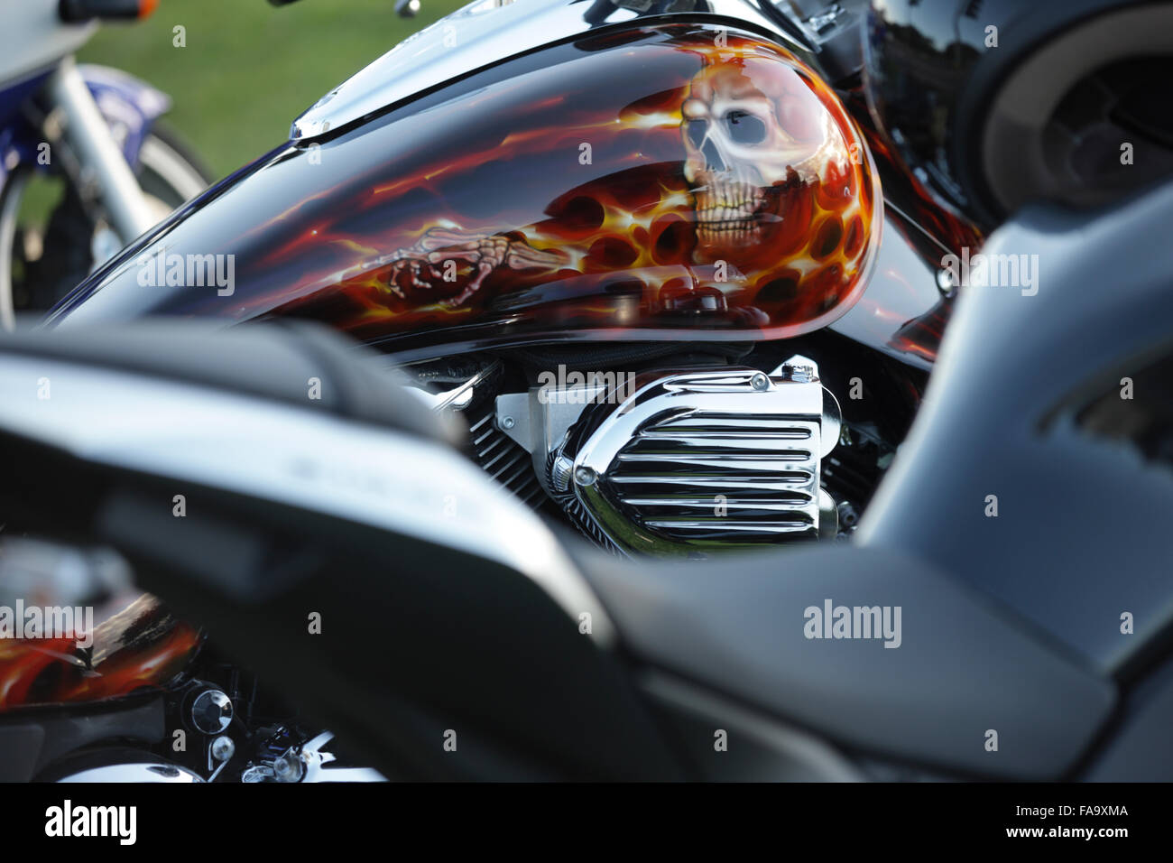 Custom Motorcycle Paint Skulls