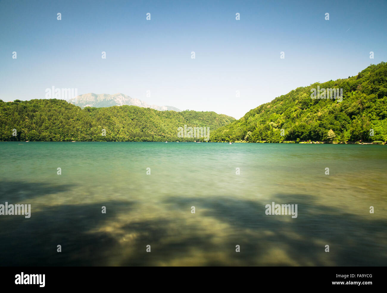 Levico Lake, one of the most beautiful lakes in Italy Stock Photo - Alamy