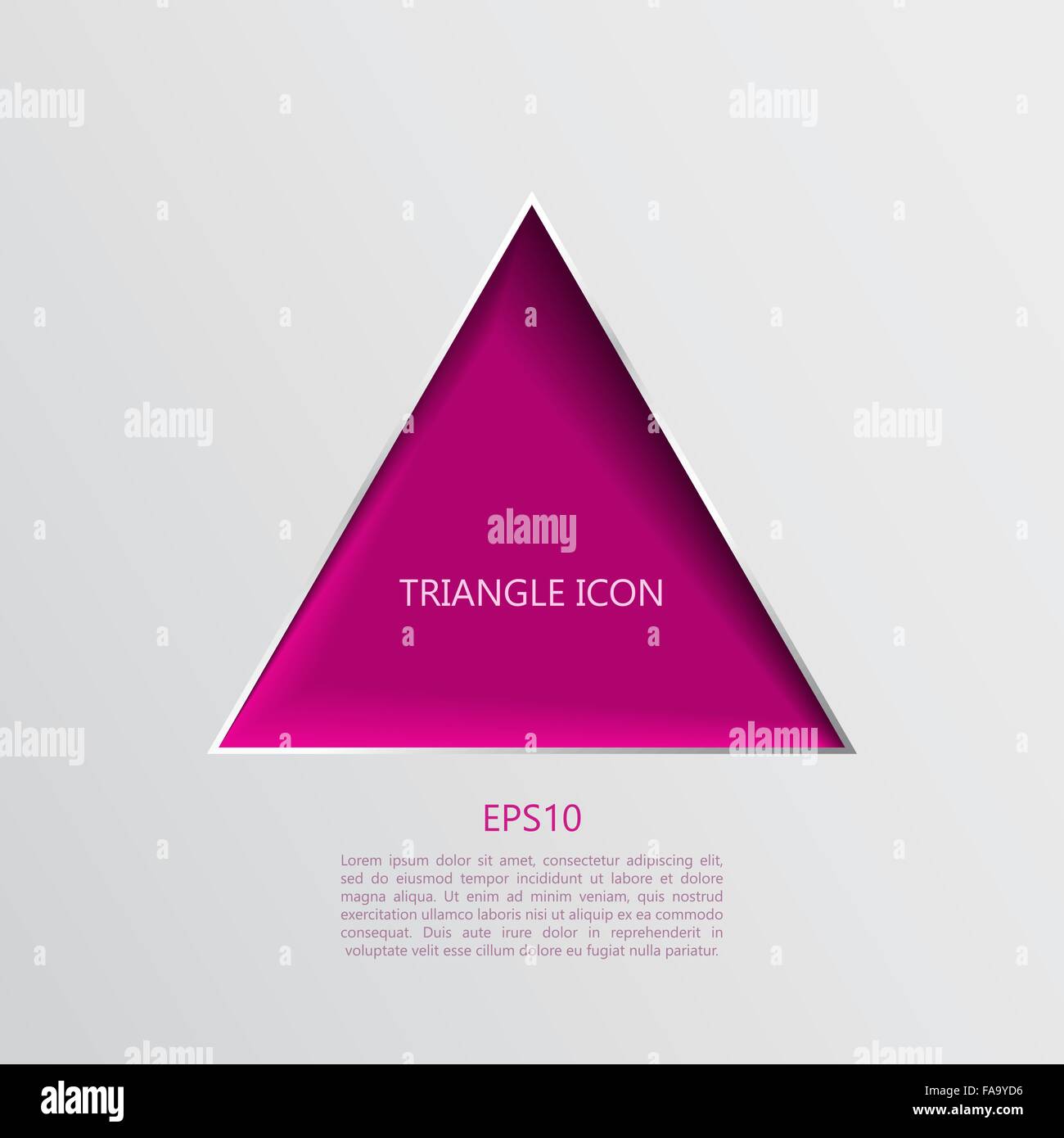 Triangle abstract vector icon Stock Vector Image & Art - Alamy