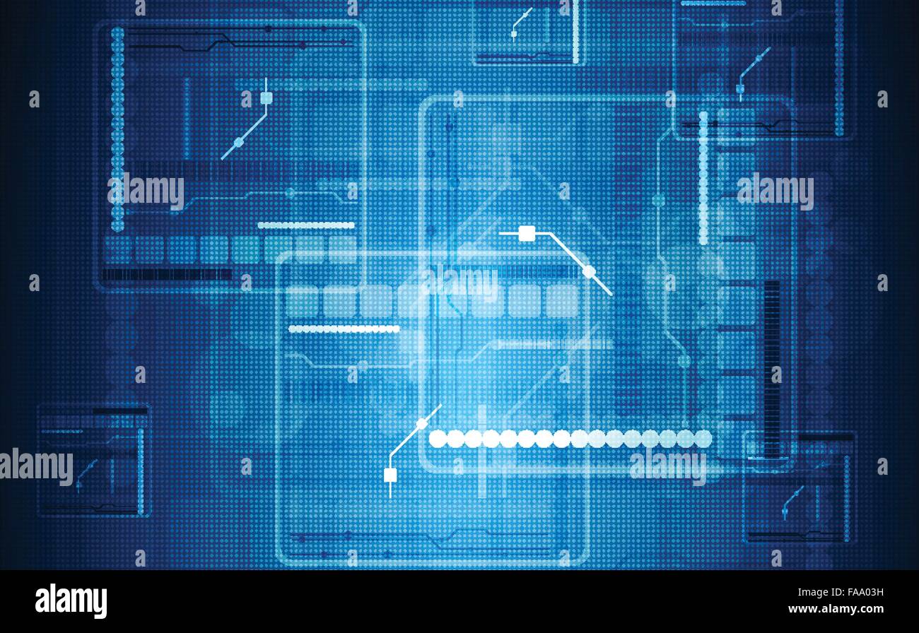 Blue abstract technology background. Vector design Stock Vector Image ...