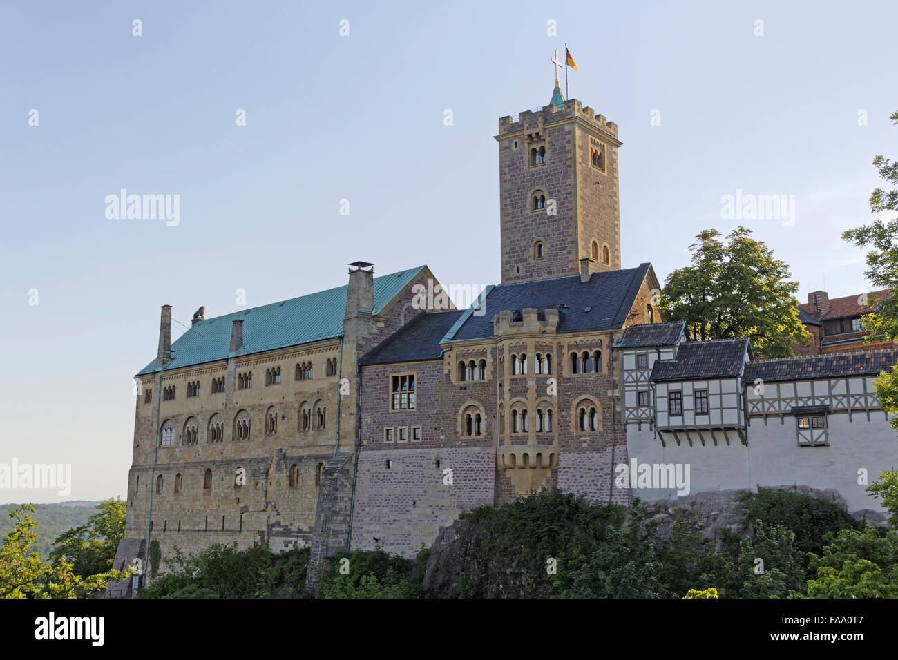 Wartburg medieval castle near Eisenach, Thuringia, Germany. Here Martin ...