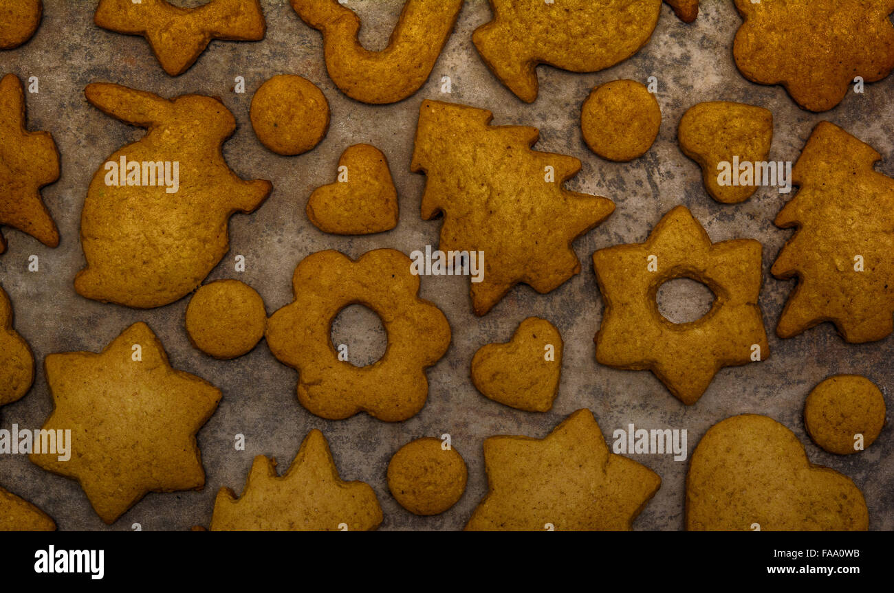 Homemade baked cookies pattern background on deco Stock Photo - Alamy