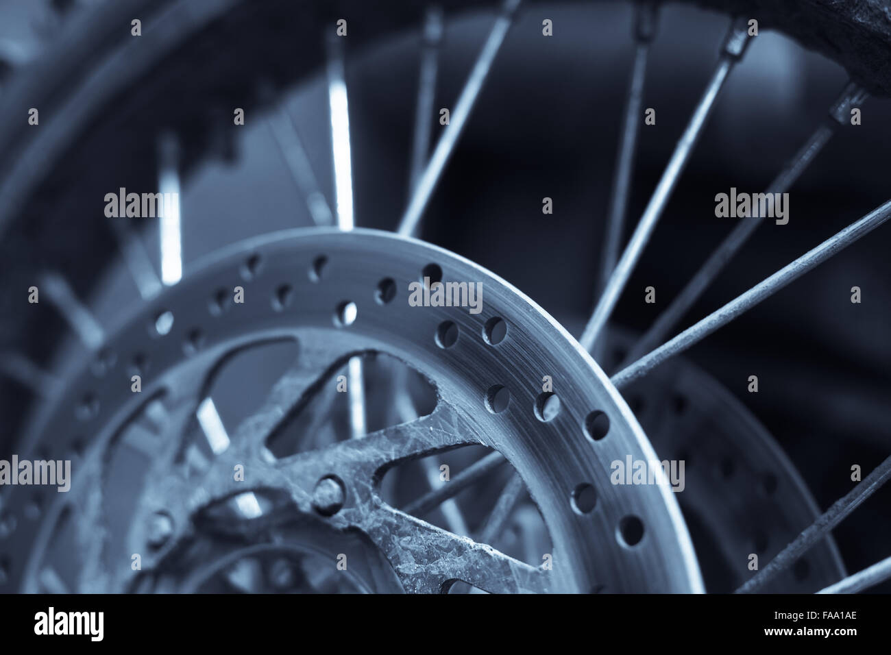 Color image of the brake disc of a motorcycle Stock Photo - Alamy