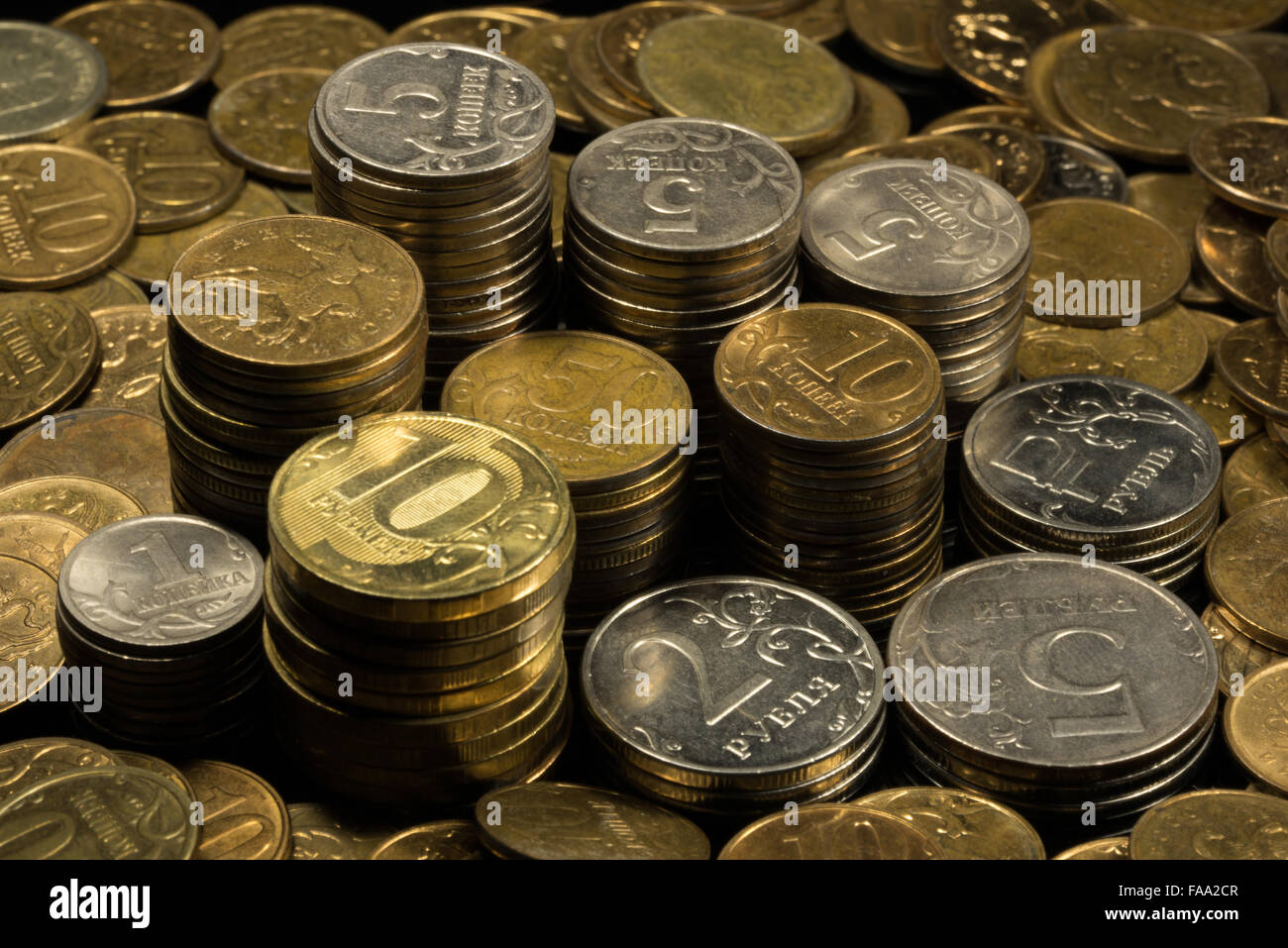 stack of coins, color image Stock Photo - Alamy