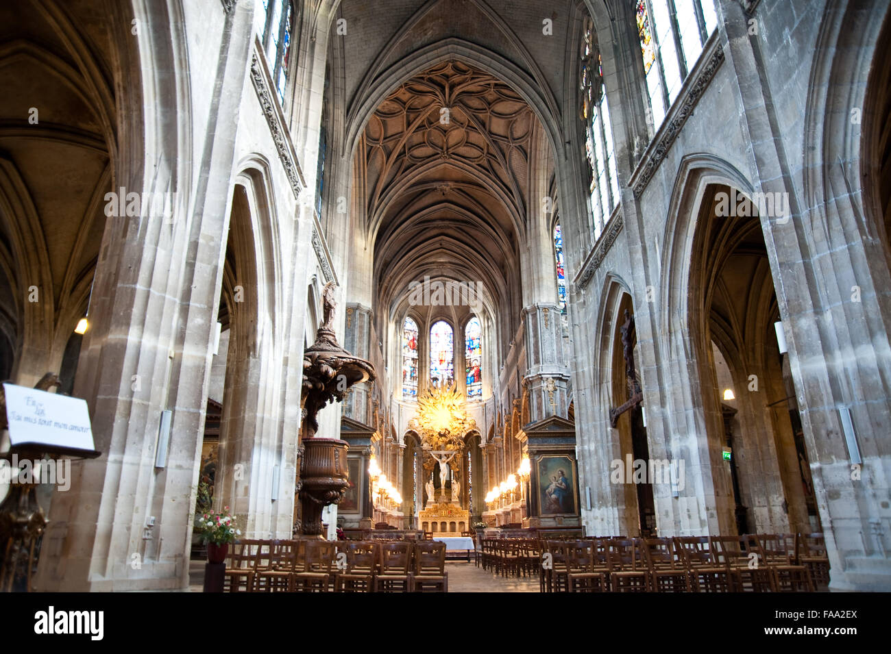 Church of Saint-Merri, Paris Stock Photo - Alamy